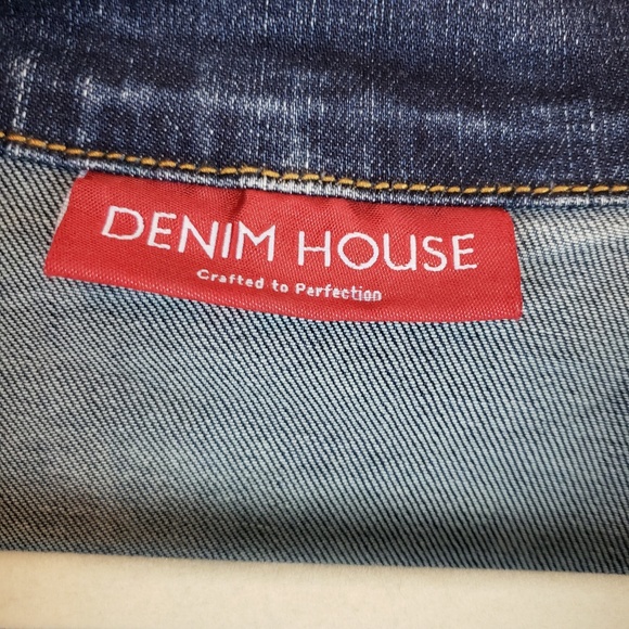 Denim House | Jackets & Coats | Denim House Mens Distressed Button Up ...